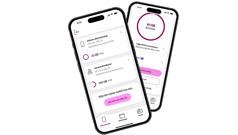 Mobilabonnemang, mobiltelefoner och bredband | Hallon